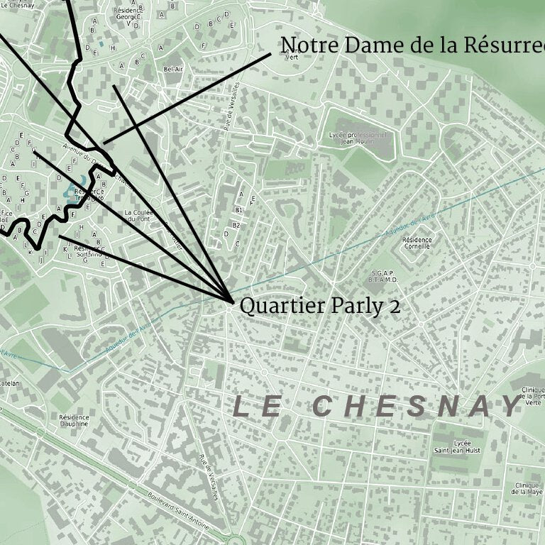 Le Sentier du Grand Paris (Etape 01) : De Versailles à Port-Marly Map ...