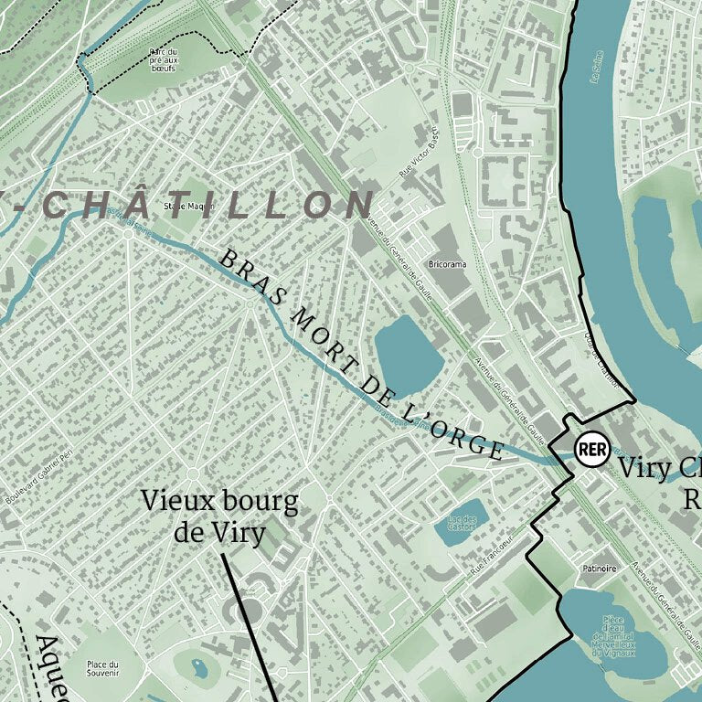 Le Sentier du Grand Paris (Etape 16) : d'Evry à Juvisy Map by Sentiers ...