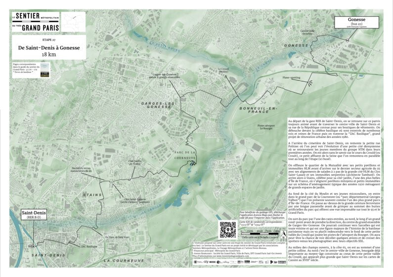 Le Sentier du Grand Paris (Etape 27) : de Saint-Denis à Gonesse Map by ...