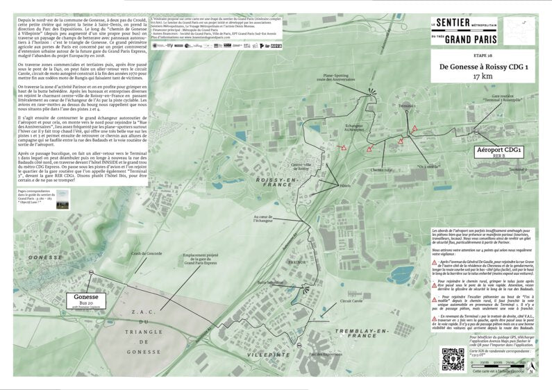 Le Sentier du Grand Paris (Etape 28) : de Gonesse à Roissy CDG1 Map by ...