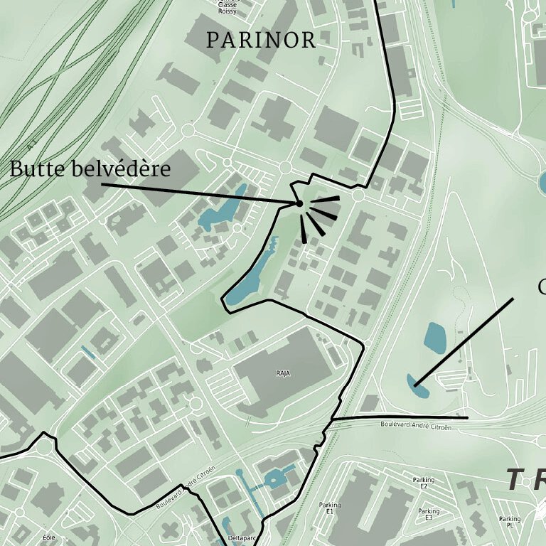 Le Sentier du Grand Paris (Etape 28) : de Gonesse à Roissy CDG1 Map by ...