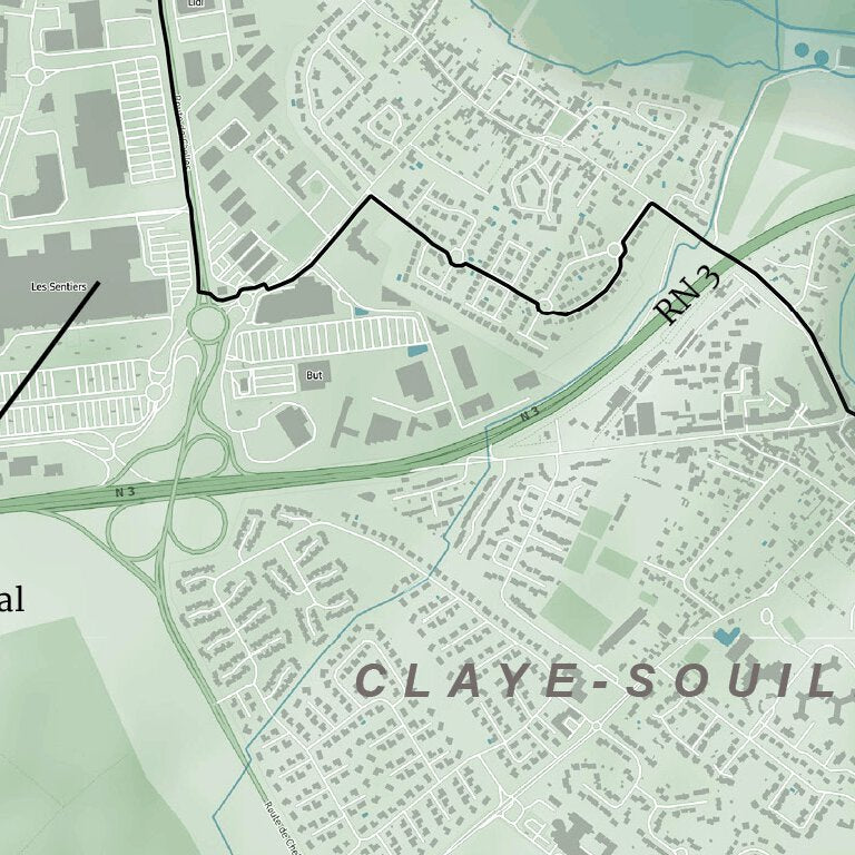 Le Sentier du Grand Paris (Etape 30) : de Compans à Jablines Map by ...