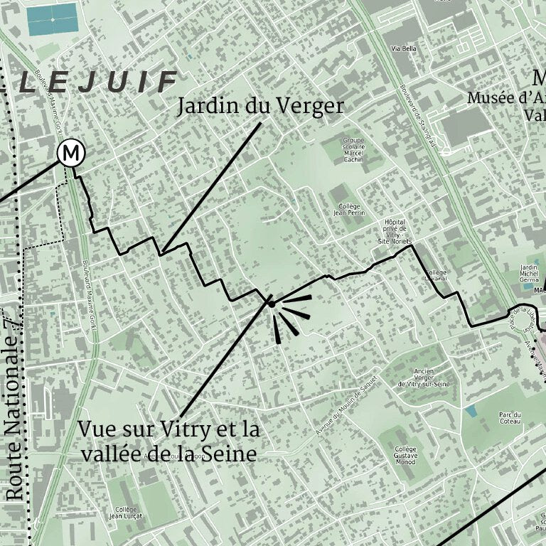 Le Sentier du Grand Paris (Etape 37) : de Créteil à Villejuif Map by ...