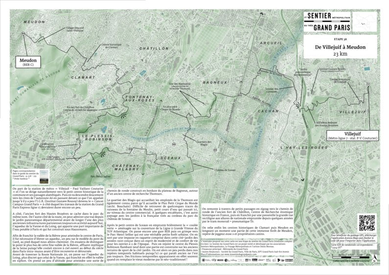 Le Sentier du Grand Paris (Etape 38) : de Villejuif à Meudon Map by ...