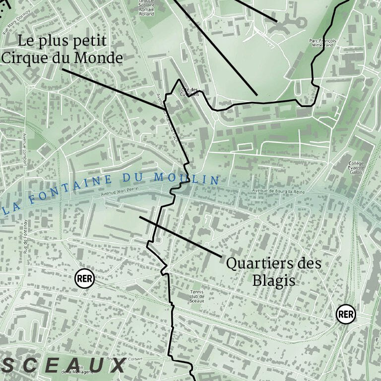 Le Sentier du Grand Paris (Etape 38) : de Villejuif à Meudon Map by ...