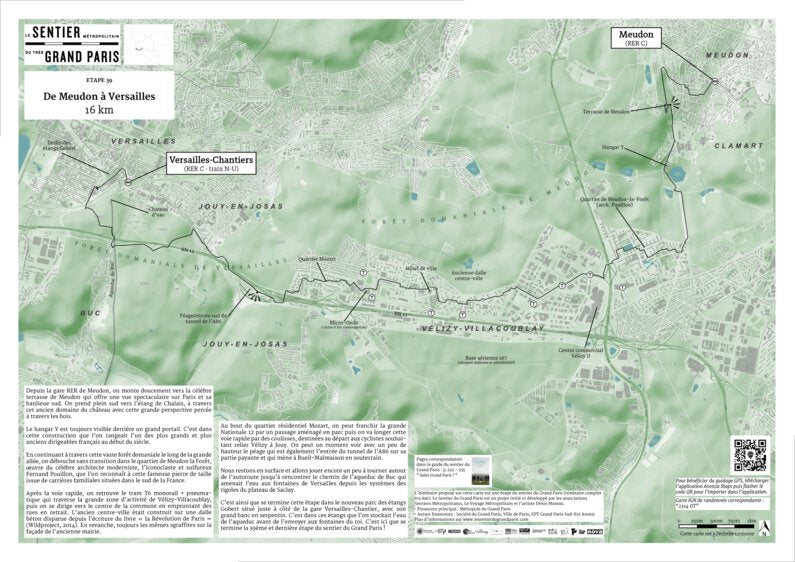 Le Sentier du Grand Paris (Etape 39) : de Meudon à Versailles Map by ...