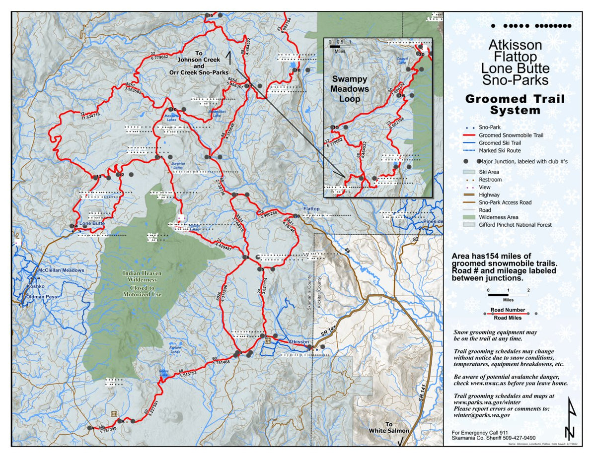Atkisson Sno-Park Map by Washington State Parks | Avenza Maps
