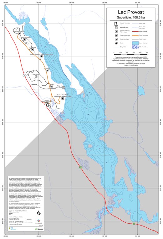 Lac Provost (Mont-Tremblant) Map by Sepaq | Avenza Maps