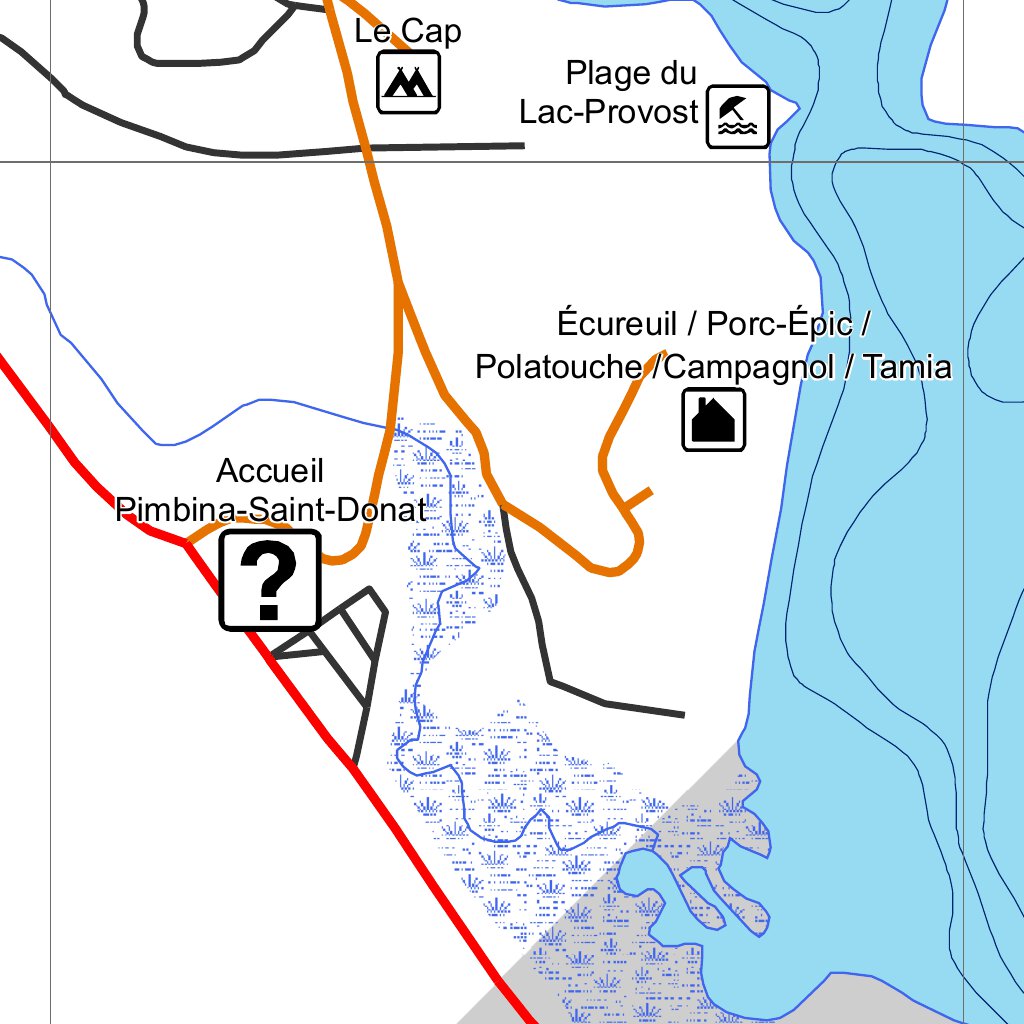 Lac Provost (Mont-Tremblant) Map by Sepaq | Avenza Maps