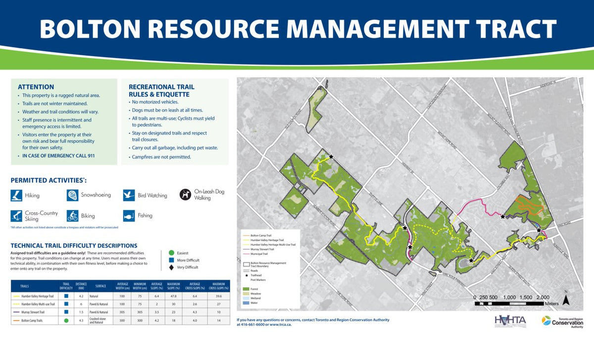 Bolton Resource Management Tract Map by Toronto and Region Conservation ...