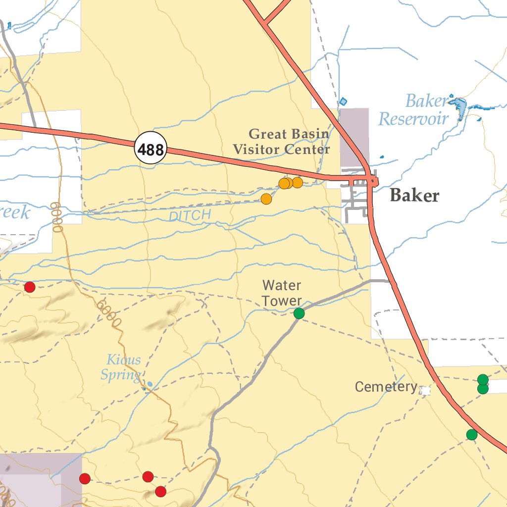 Dispersed Camping on BLM Land Near Great Basin National Park Map by ...