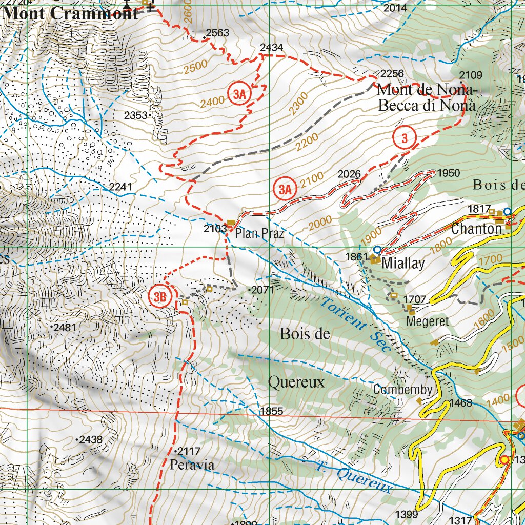 Monte Bianco, Courmayeur 1:25.000 Map by L'ESCURSIONISTA s.a.s ...