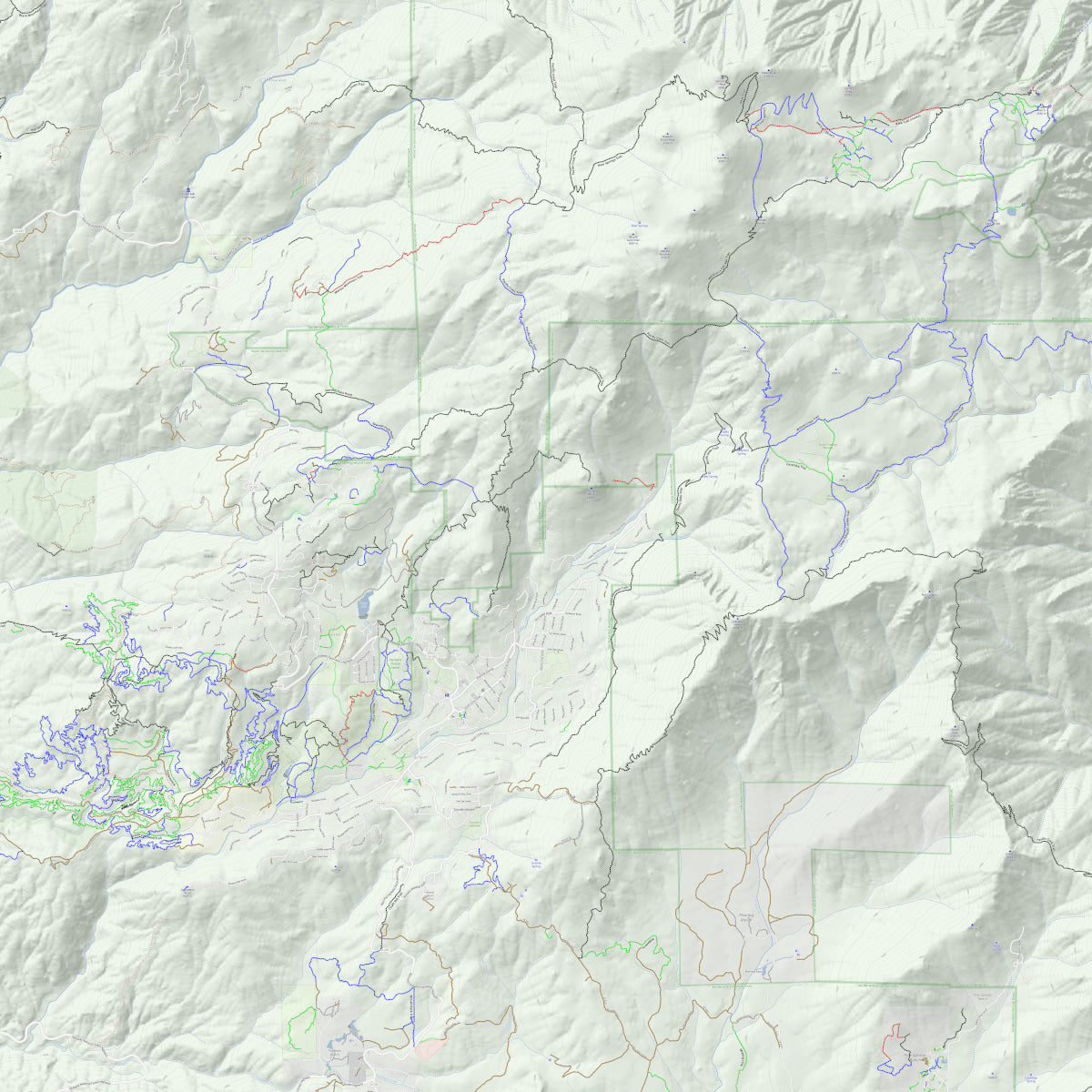 Idyllwild and Palm Springs - Trail Steepness Map by Orbital View, Inc ...