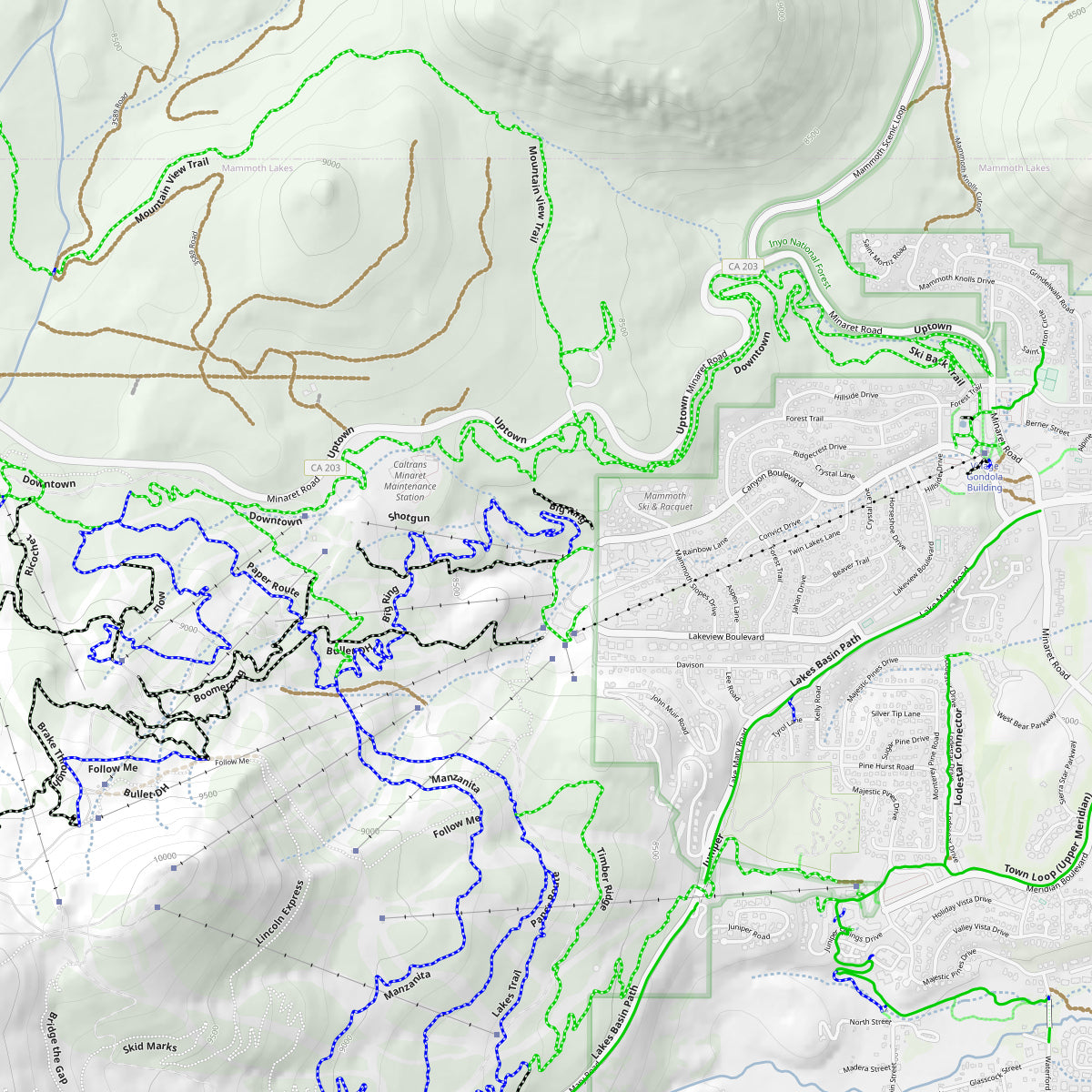 Mammoth Lakes - Trail Steepness Map by Orbital View, Inc. | Avenza Maps