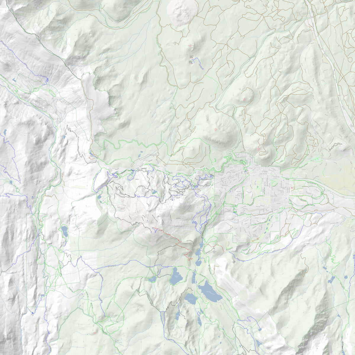 Mammoth Lakes - Trail Steepness Map by Orbital View, Inc. | Avenza Maps