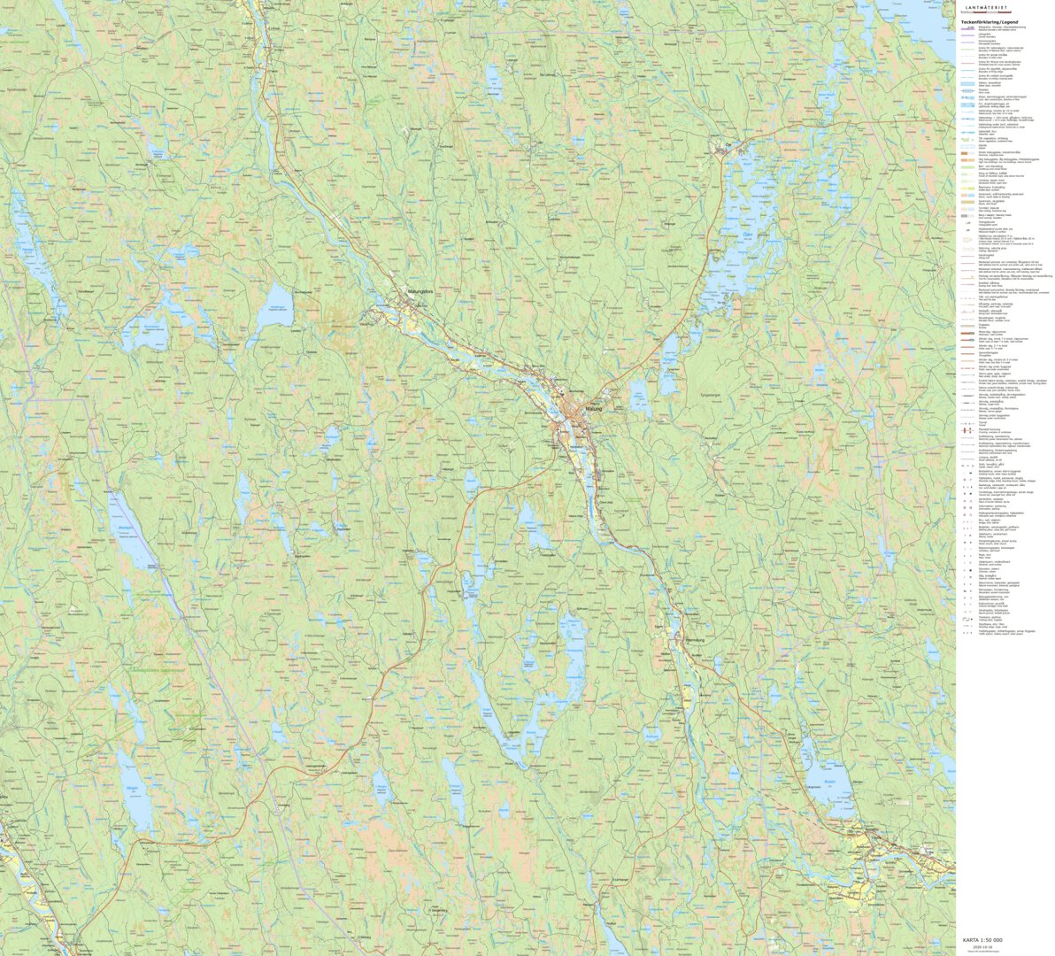 Malung Map by Lantmateriet | Avenza Maps