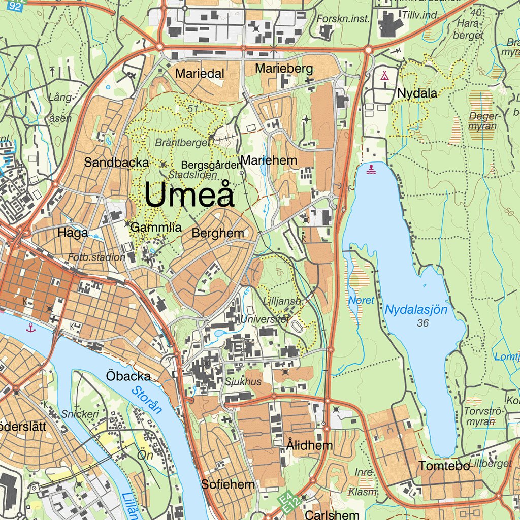 Umeå 1 Map by Lantmateriet | Avenza Maps
