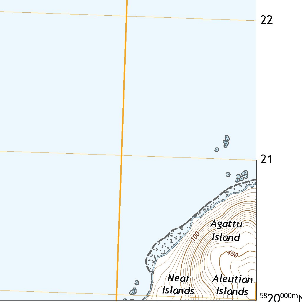 Attu B-2 SE, AK (2021, 25000-Scale) Map by United States Geological ...