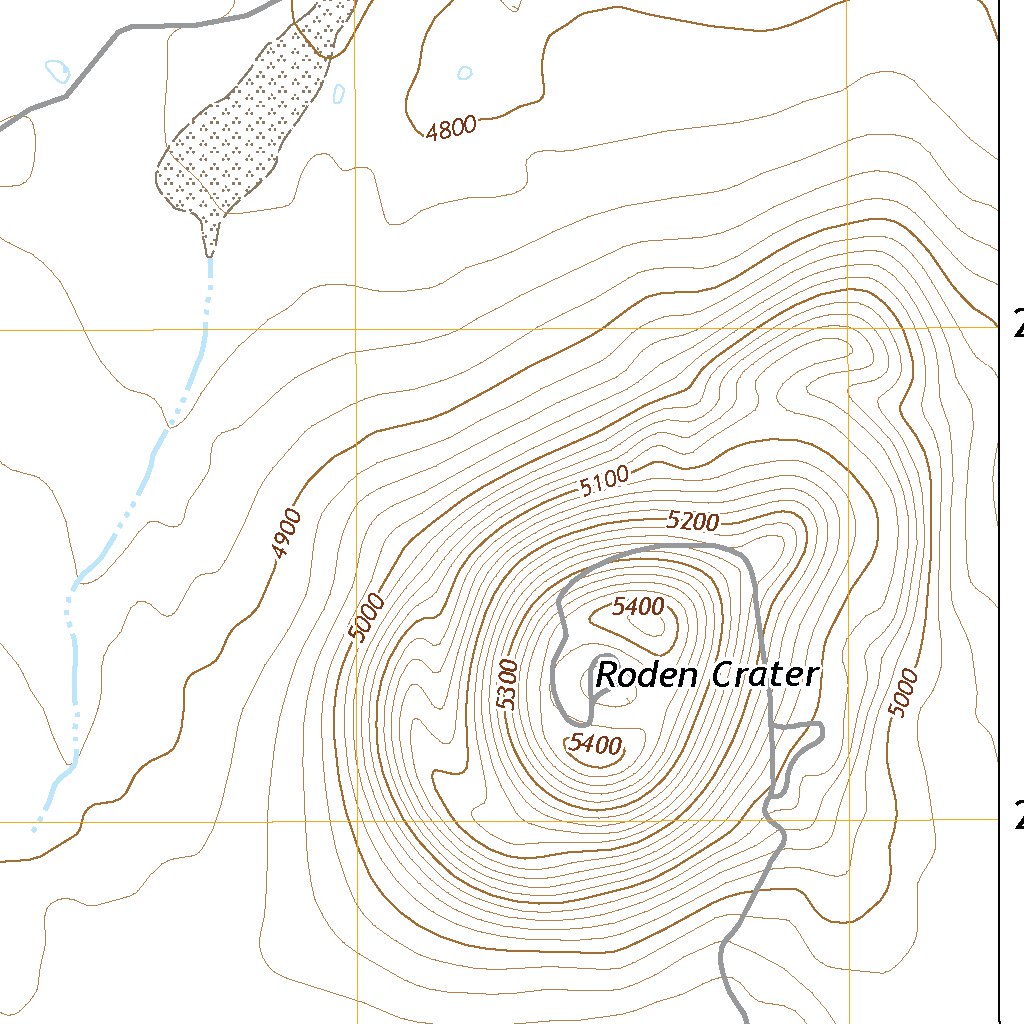 Roden Crater, AZ (2021, 24000-Scale) Map by United States Geological ...