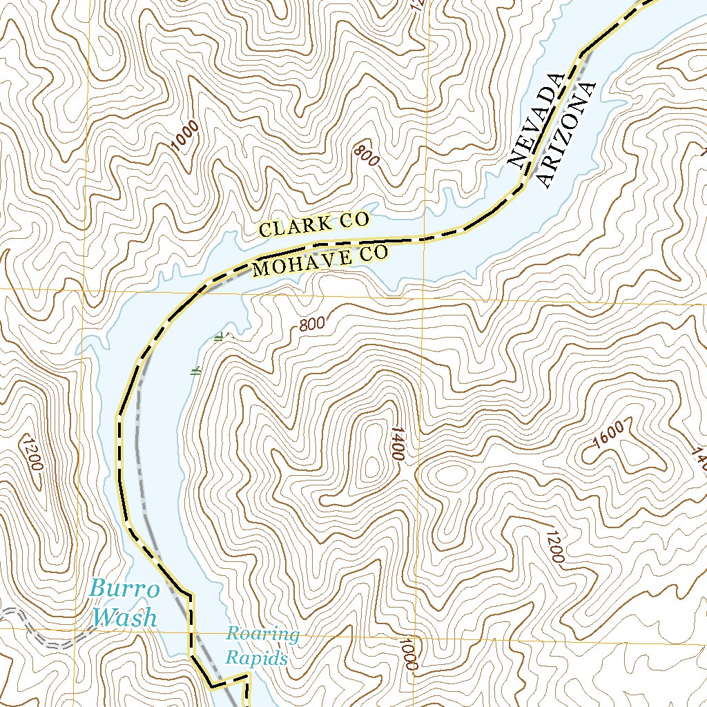 Willow Beach, AZ (2021, 24000-Scale) Map by United States Geological ...