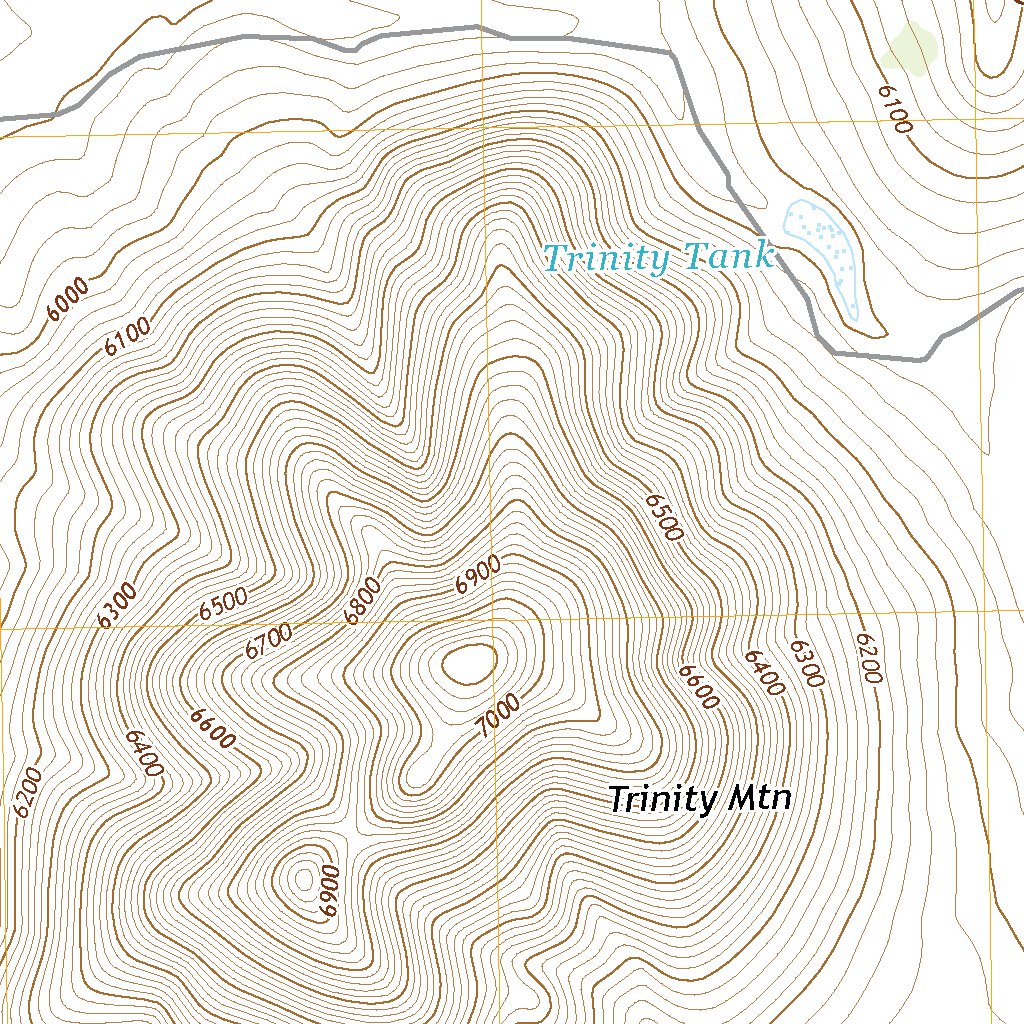 Trinity Mountain, AZ (2021, 24000-Scale) Map by United States ...