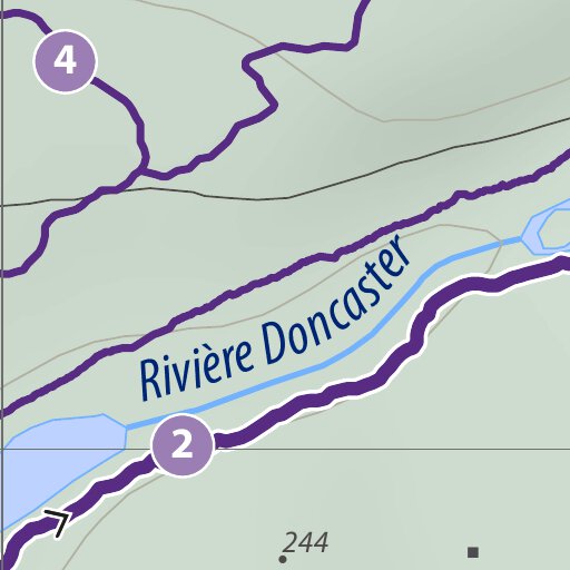 Prêt-à-Partir | Boucle de la Rivière-Doncaster Map by Rando Quebec ...