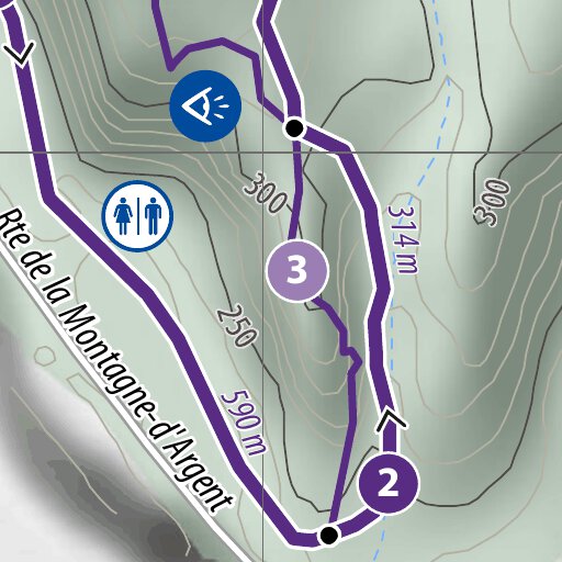 Prêt-à-Partir | Boucle de la montagne d'argent Map by Rando Quebec ...