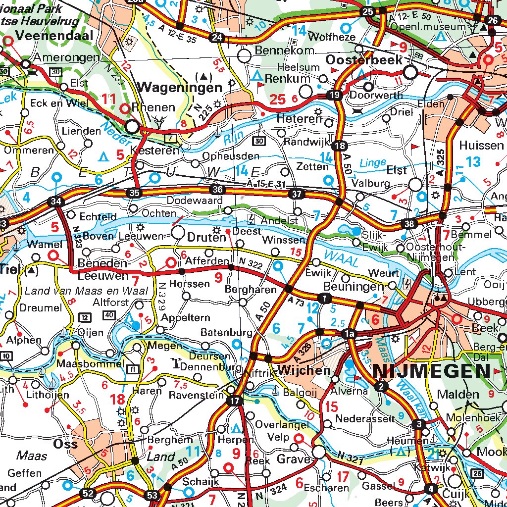 Pays-Bas Map by Michelin | Avenza Maps