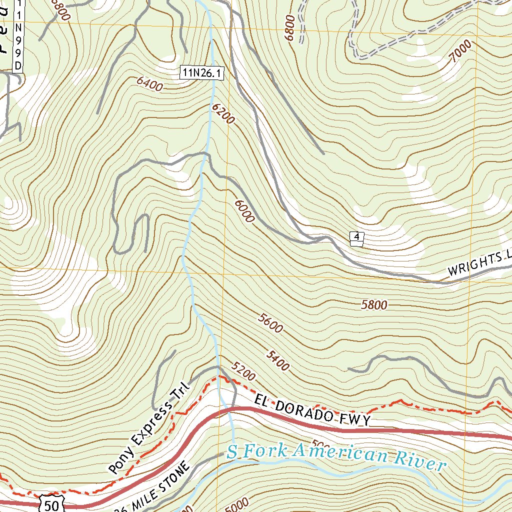 Pyramid Peak, CA (2021, 24000-Scale) Map by United States Geological ...