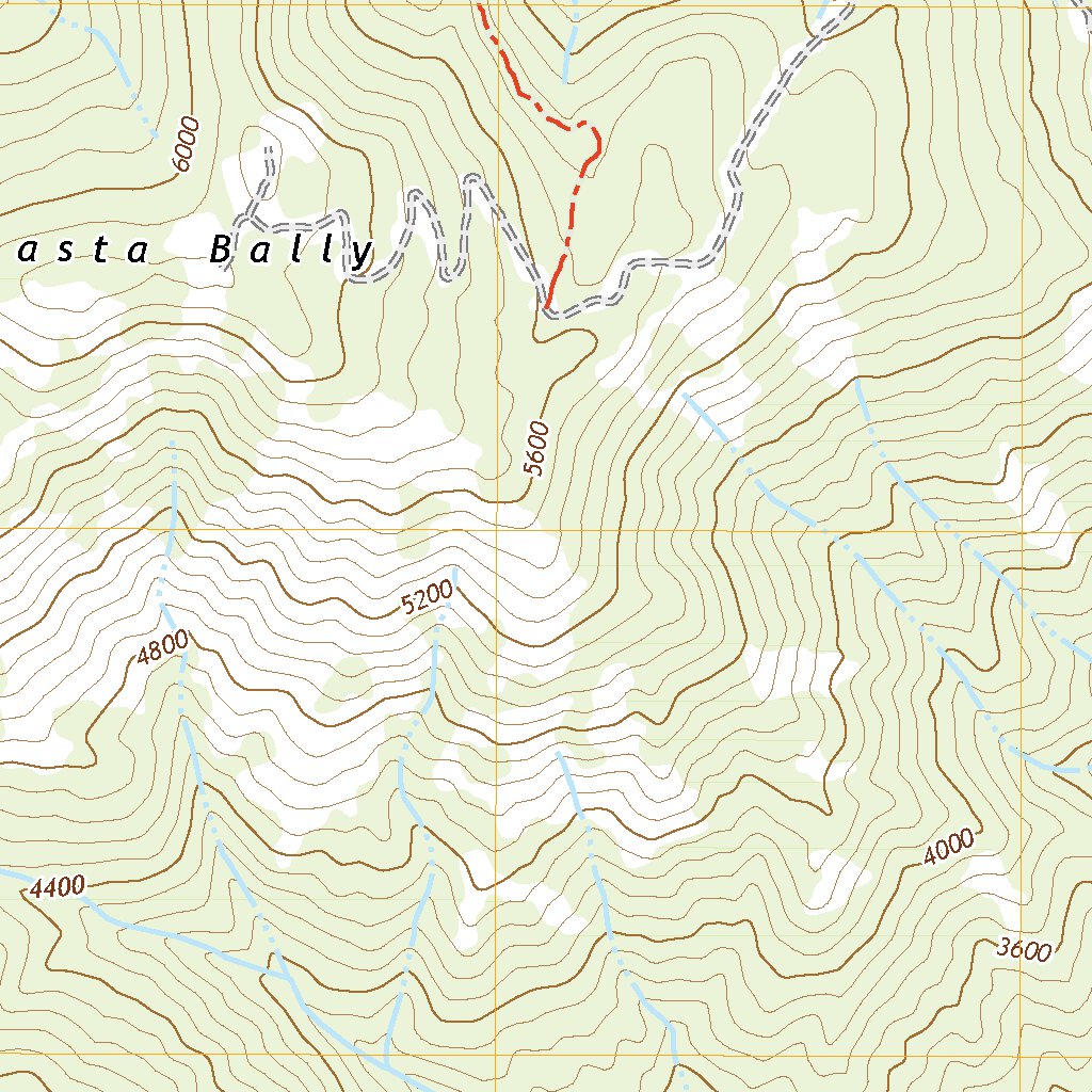Shasta Bally, CA (2022, 24000-Scale) Map by United States Geological ...