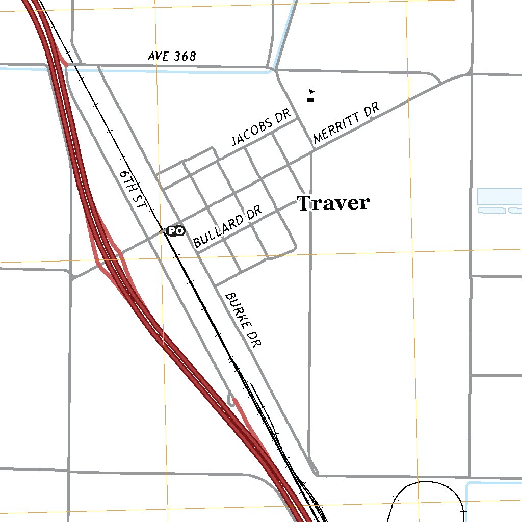 Traver, CA (2021, 24000-Scale) Map by United States Geological Survey ...