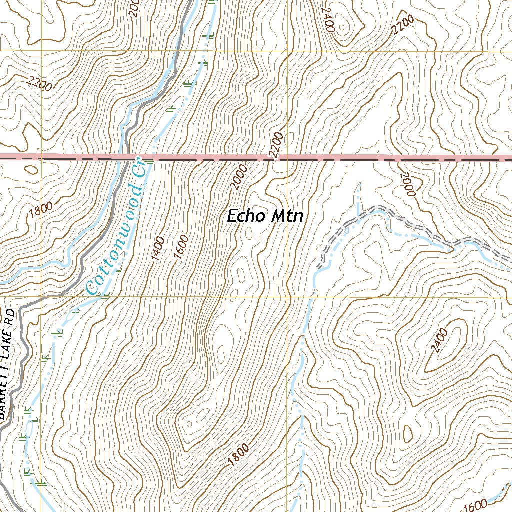 Barrett Lake, CA (2021, 24000-Scale) Map by United States Geological ...