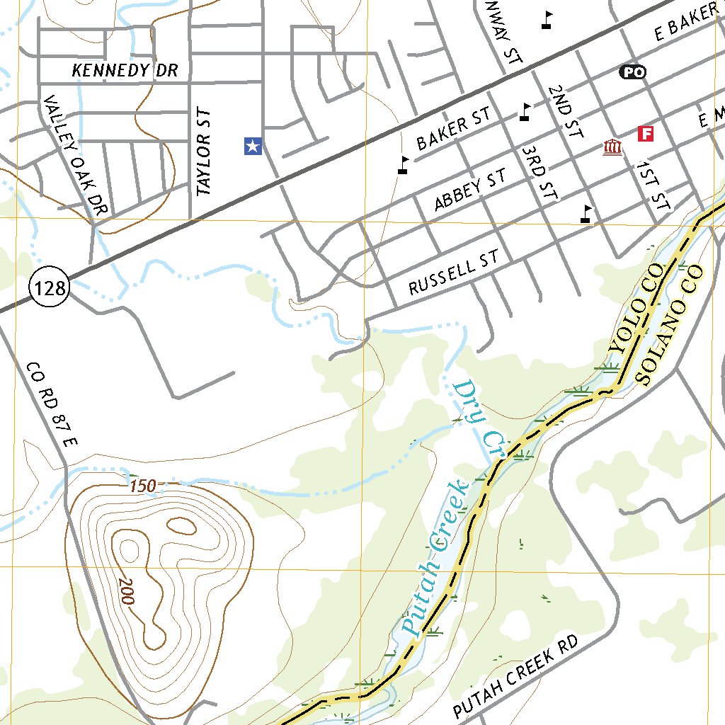 Winters, CA (2021, 24000-Scale) Map by United States Geological Survey ...