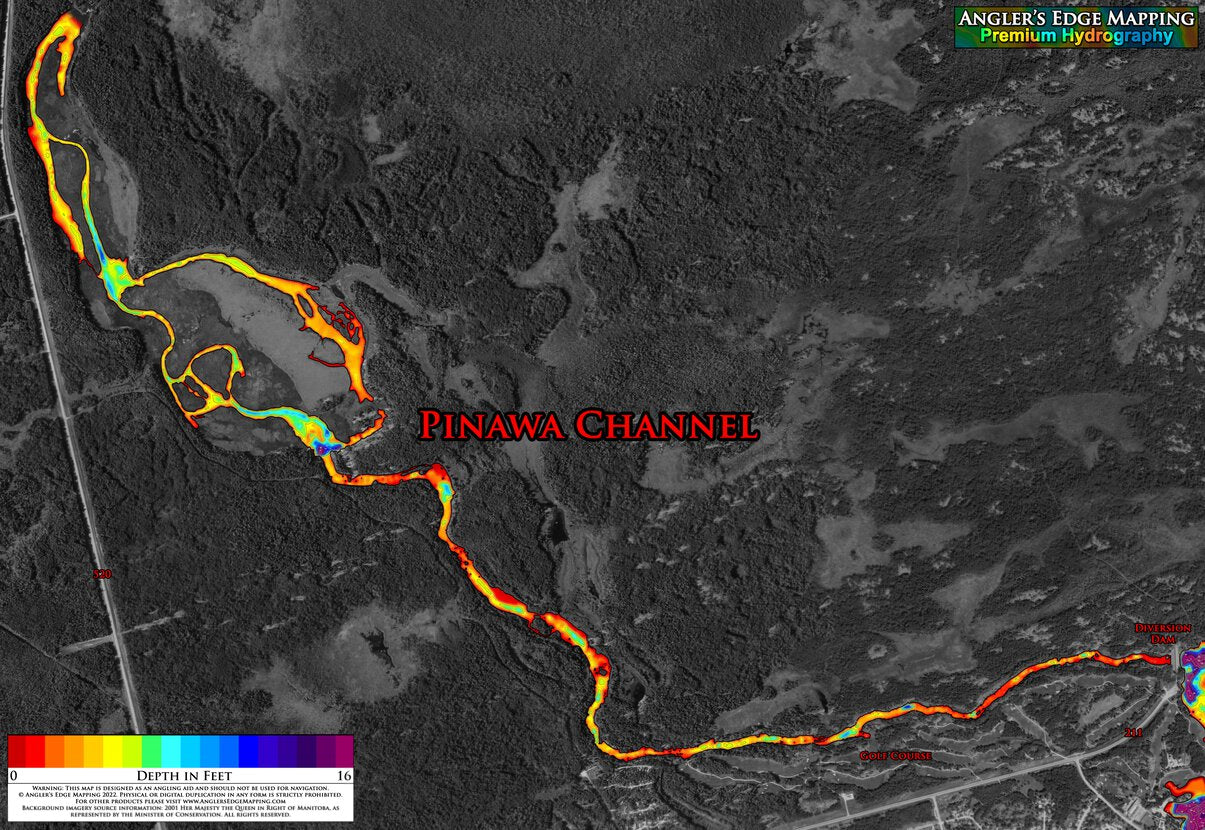 AEM Pinawa Channel (The Slough) Map by Angler's Edge Mapping | Avenza Maps