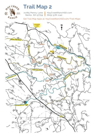 Hay Creek Ranch Trail Map 2 by Hay Creek Ranch | Avenza Maps
