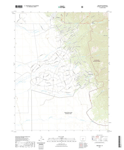 Crestone, CO (2022, 24000-Scale) Map by United States Geological Survey ...