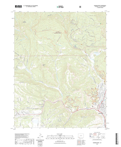Durango West, CO (2022, 24000-Scale) Map by United States Geological ...