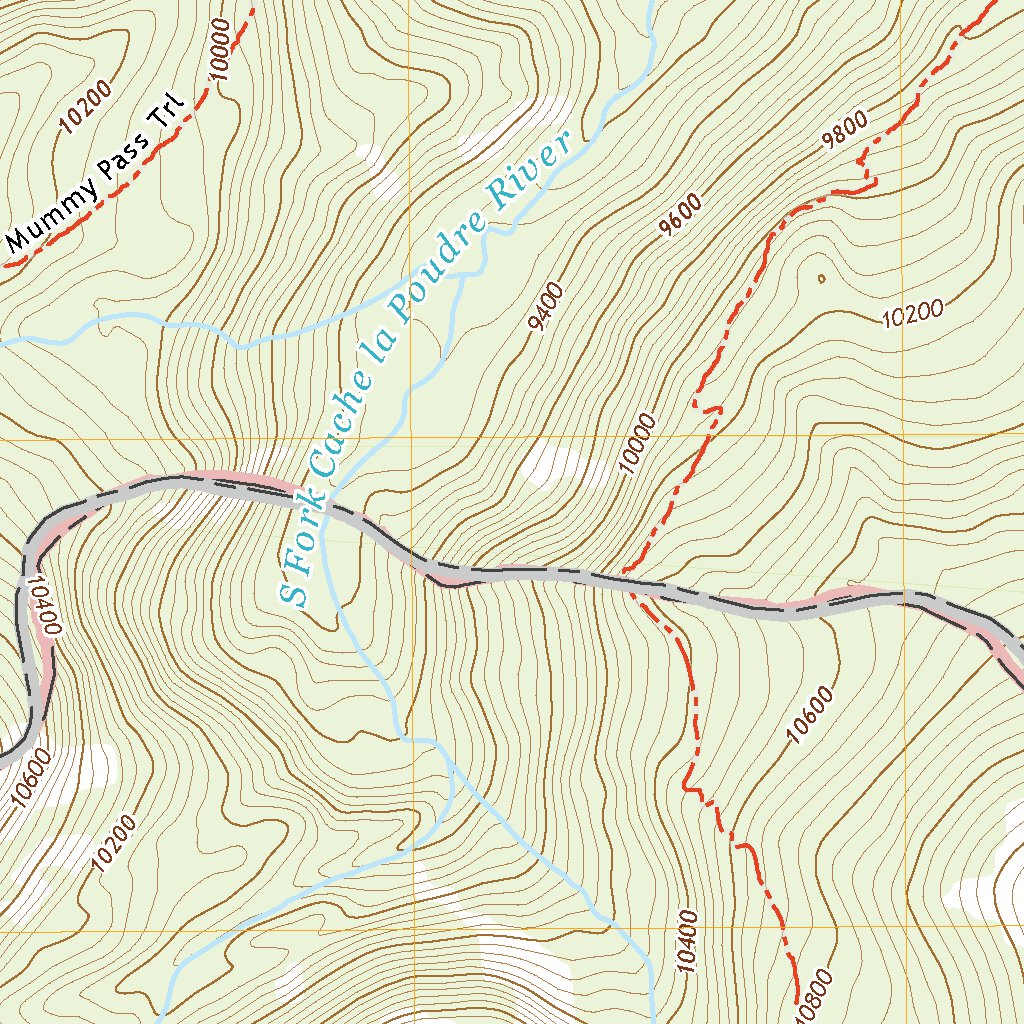 Pingree Park, CO (2022, 24000-Scale) Map by United States Geological ...