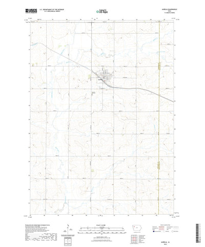 Aurelia, IA (2022, 24000-Scale) Map by United States Geological Survey ...