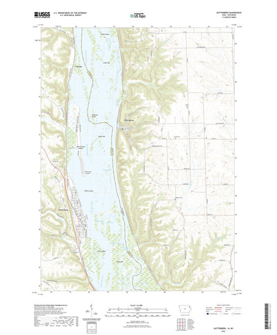 Guttenberg, IA (2022, 24000-Scale) Map by United States Geological ...