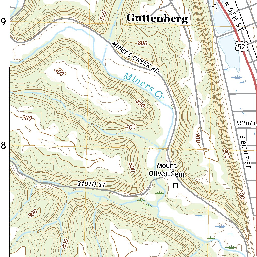 Guttenberg, IA (2022, 24000-Scale) Map by United States Geological ...