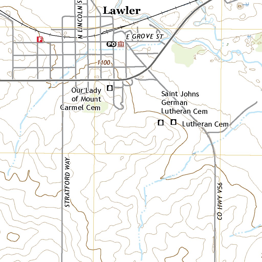 Lawler, IA (2022, 24000-Scale) Map by United States Geological Survey ...