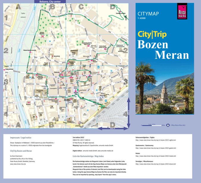 Citymap2 Bolzano 2022 Map by Reise Know-How Verlag Peter Rump GmbH ...
