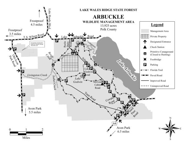 Arbuckle WMA Brochure Map by Florida Fish and Wildlife Conservation ...
