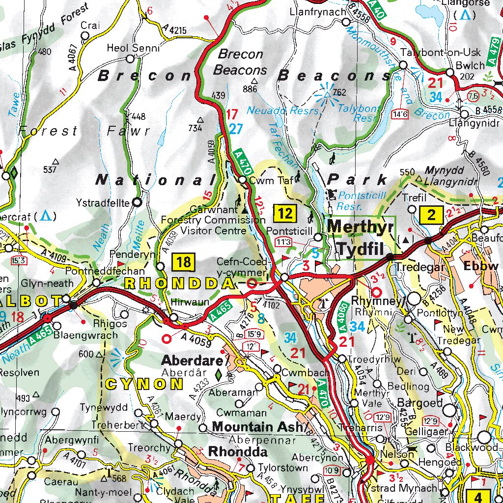 Wales, South West England, Midlands Map by Michelin | Avenza Maps