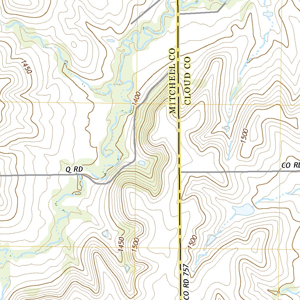 Glasco SW, KS (2022, 24000-Scale) Map by United States Geological ...