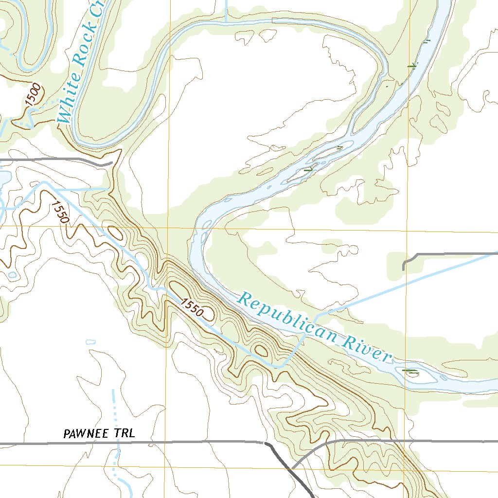 Republic, KS (2022, 24000-Scale) Map by United States Geological Survey ...
