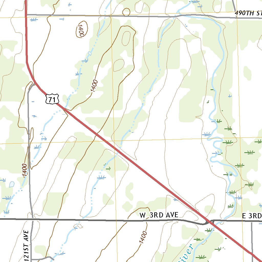 Bertha, MN (2022, 24000-Scale) Map by United States Geological Survey ...