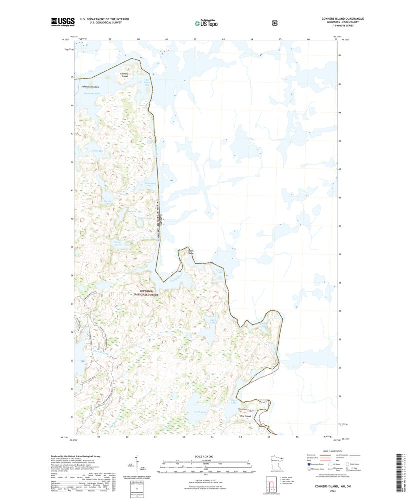 Conners Island, MN (2022, 24000-Scale) Map by United States Geological ...