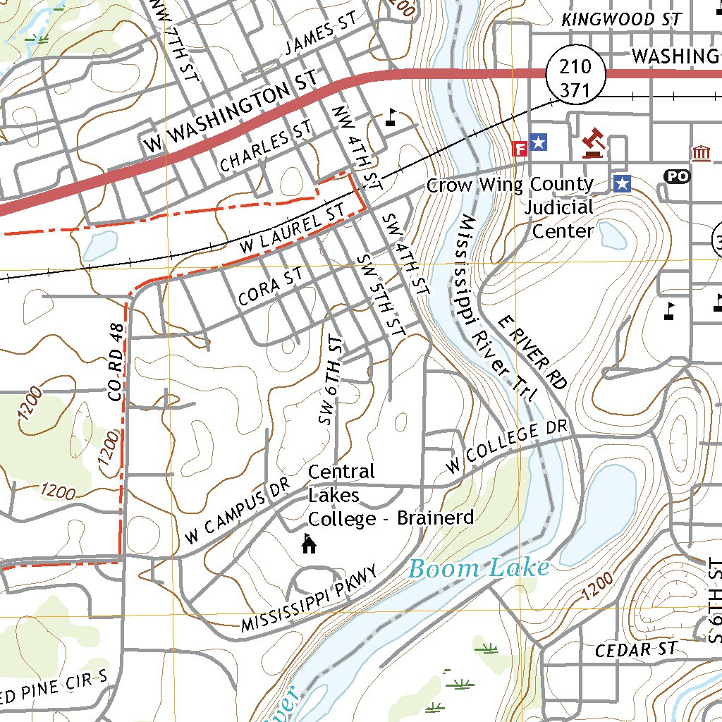 Brainerd, MN (2022, 24000-Scale) Map by United States Geological Survey ...